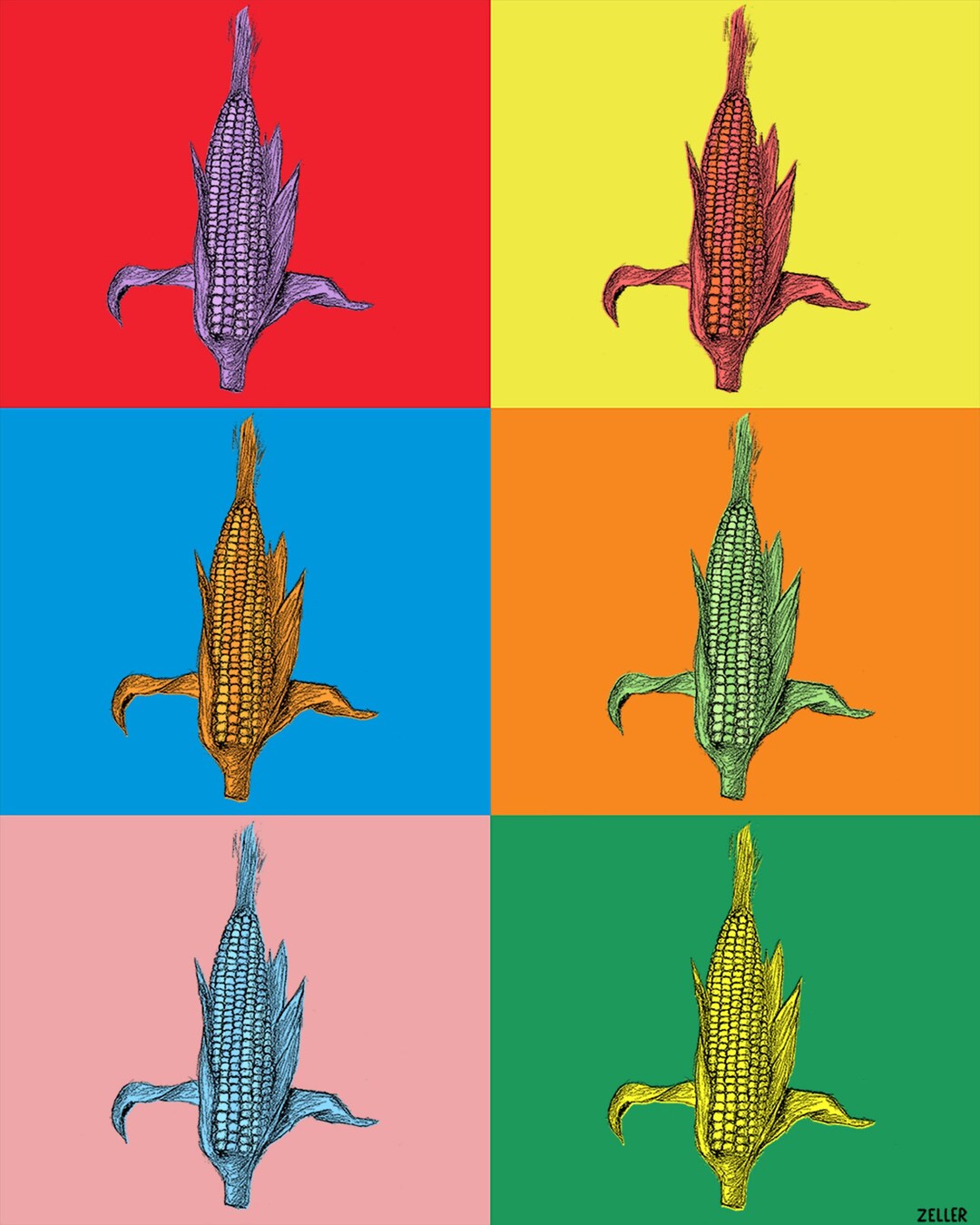 Corn Colors by Zeller | Printable Art Original - Etsy
