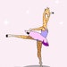 Ballerina Giraffe Ballet Dancing by Zeller | Original Printable Art ...