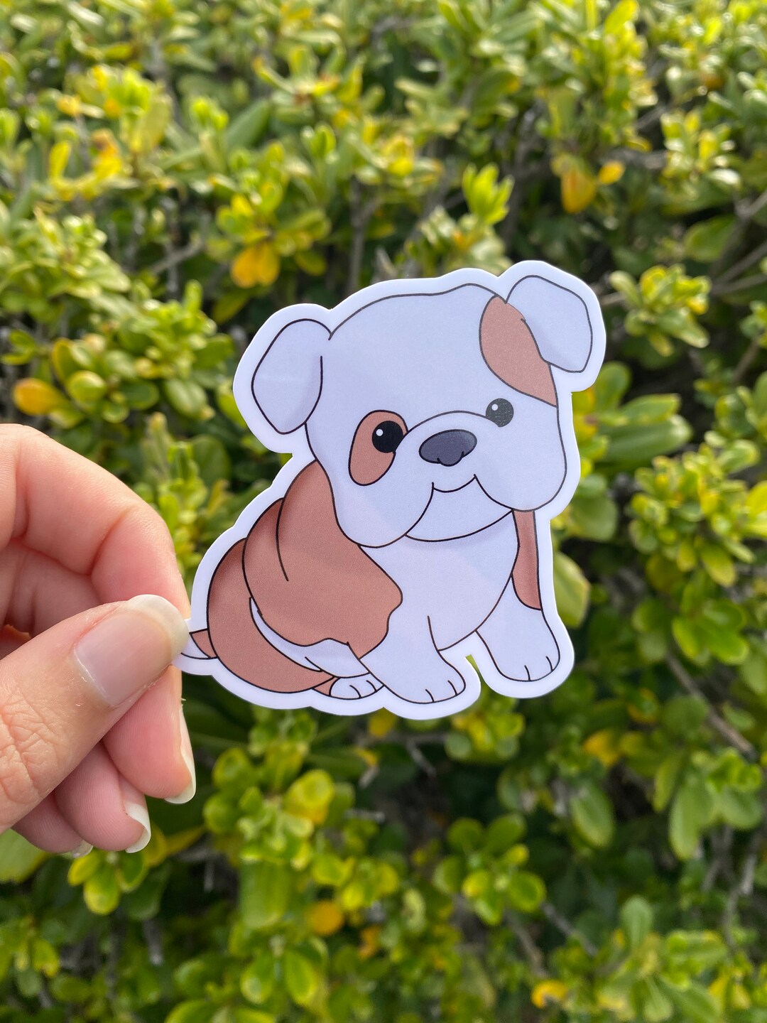 Puppy Sticker, English Bulldog Sticker, Dog Sticker, Die Cut Vinyl ...