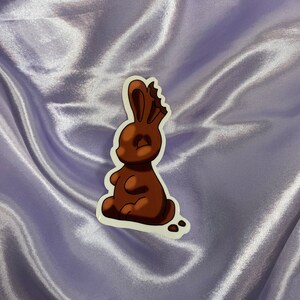 Easter Sticker, Chocolate Easter Bunny Sticker, Chocolate Rabbit ...
