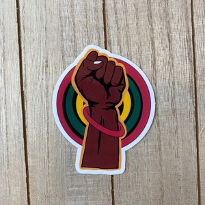 Black History Month Sticker, Black Power Sticker, African American ...