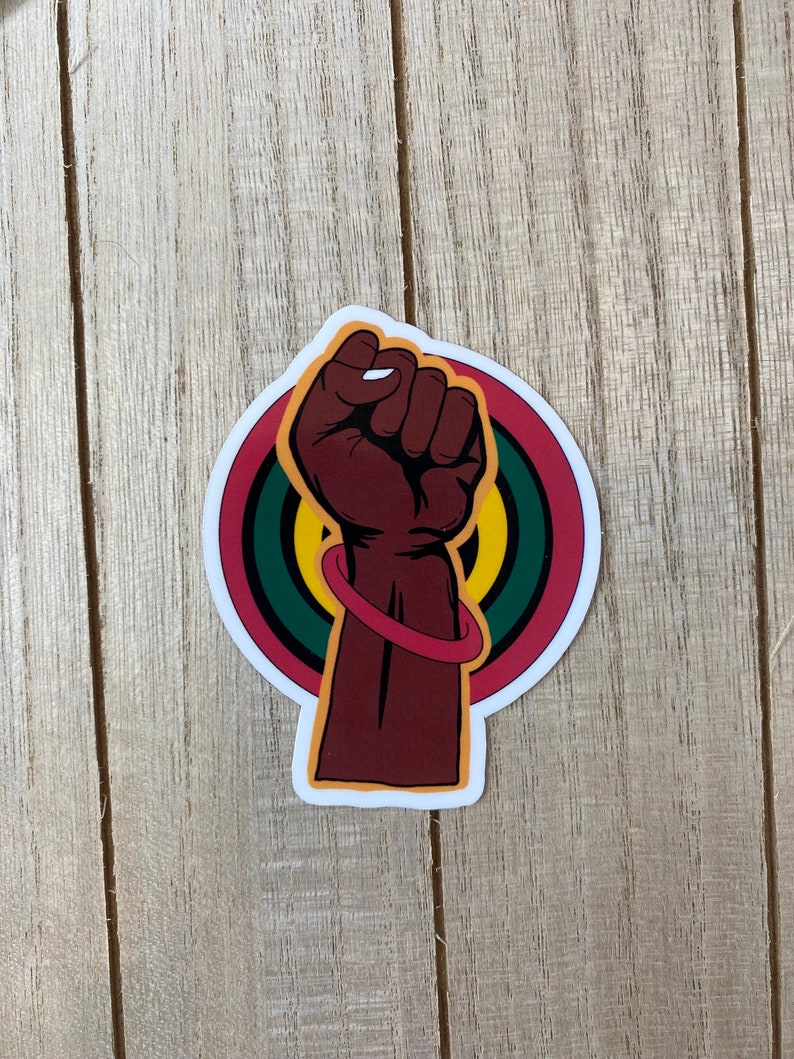 Black History Month Sticker, Black Power Sticker, African American ...