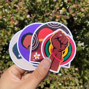 Black History Month Sticker, Black Power Sticker, African American ...