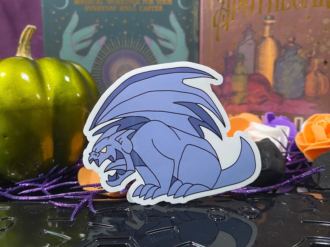 Halloween Sticker, Gargoyle Statue Sticker, Gargoyle Sticker, Dragon ...