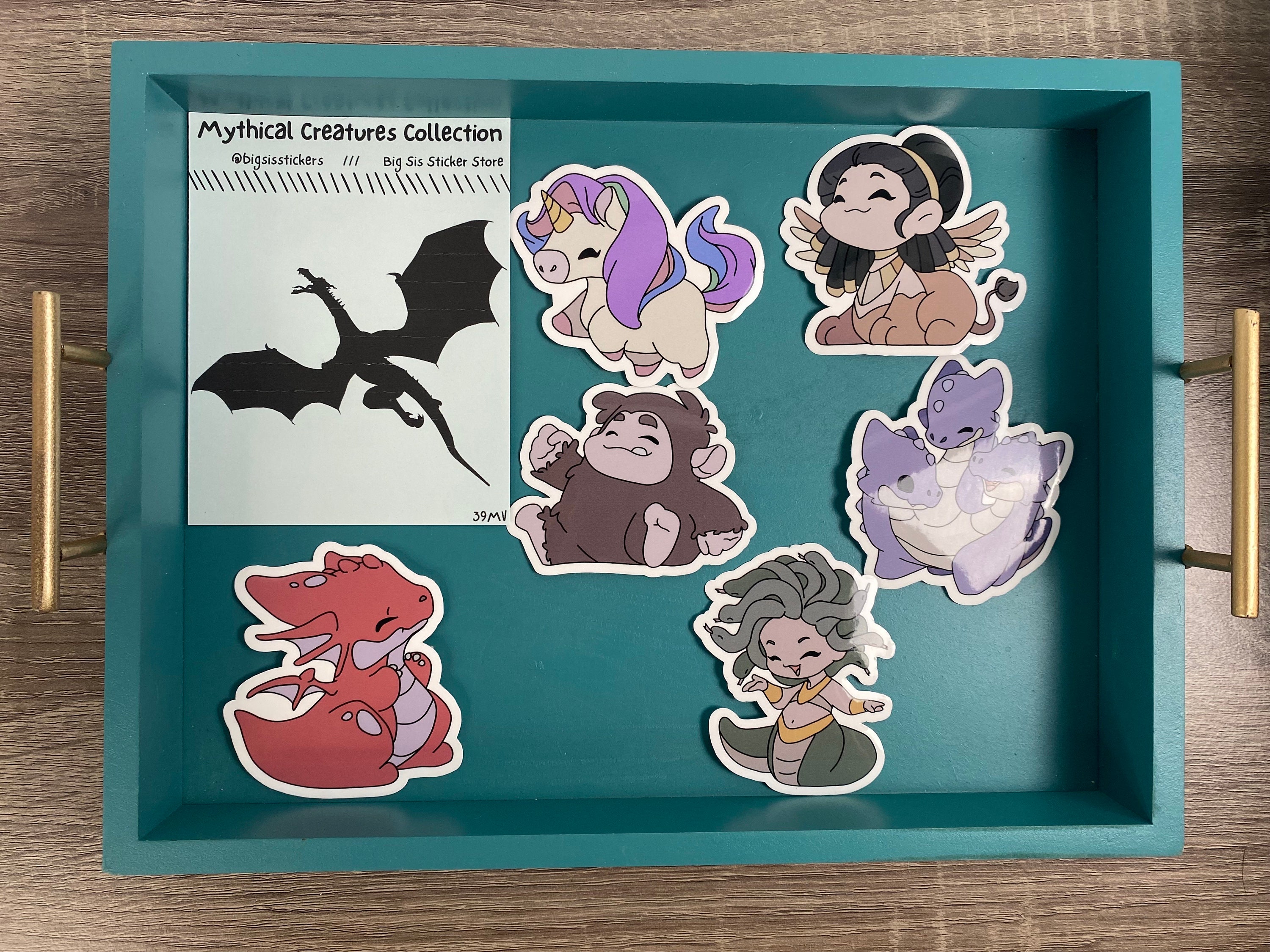 Hydra Sticker Mythical Creatures Stickers Monster Sticker - Etsy