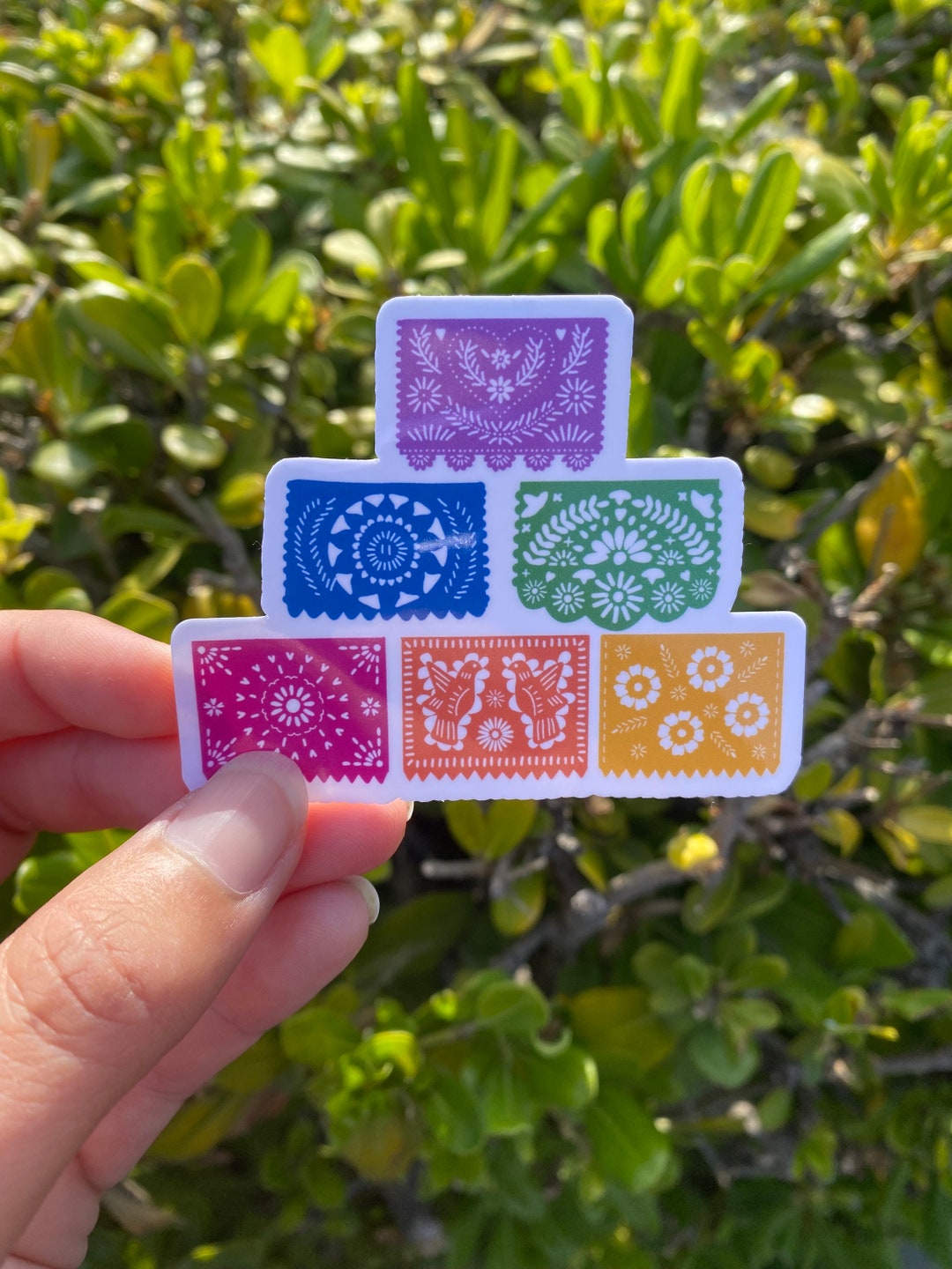 Hispanic Heritage Month Sticker, Papel Picado Sticker, Die Cut Vinyl ...