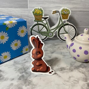 Easter Sticker, Chocolate Easter Bunny Sticker, Chocolate Rabbit ...