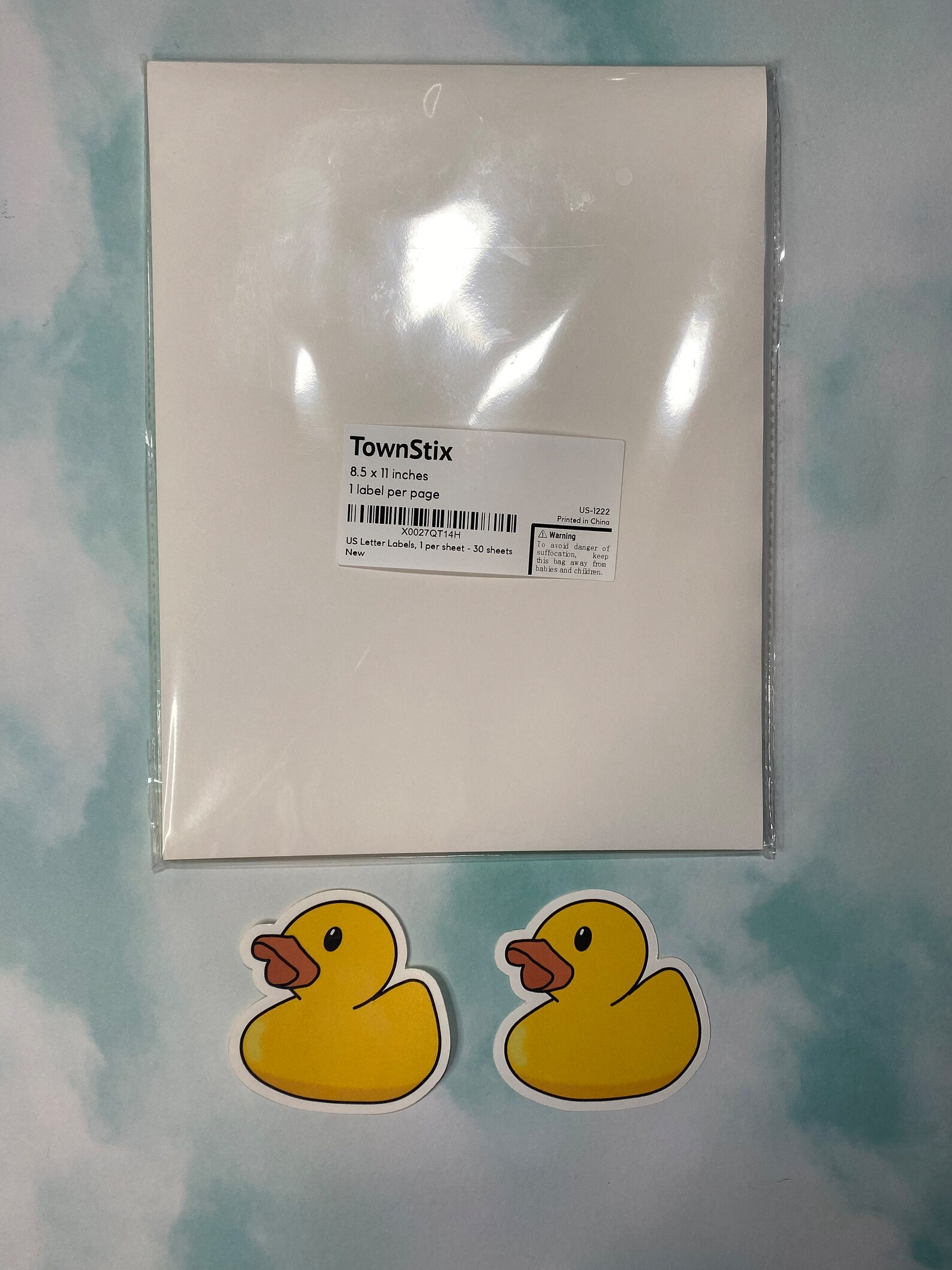 Matte White Sticker Paper Sample Pack, Sticker Paper Sample Pack, 9 ...