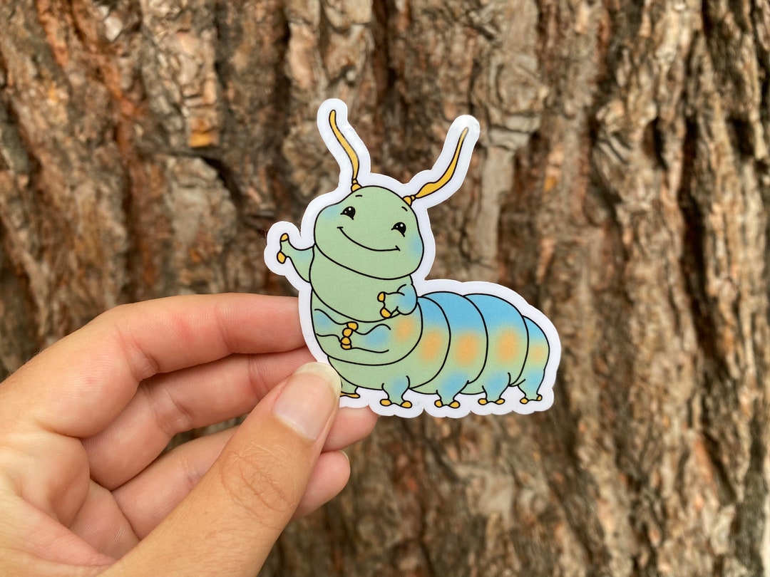 Caterpillar Sticker, Bug and Insect Sticker, Die Cut Vinyl Sticker, 3 ...