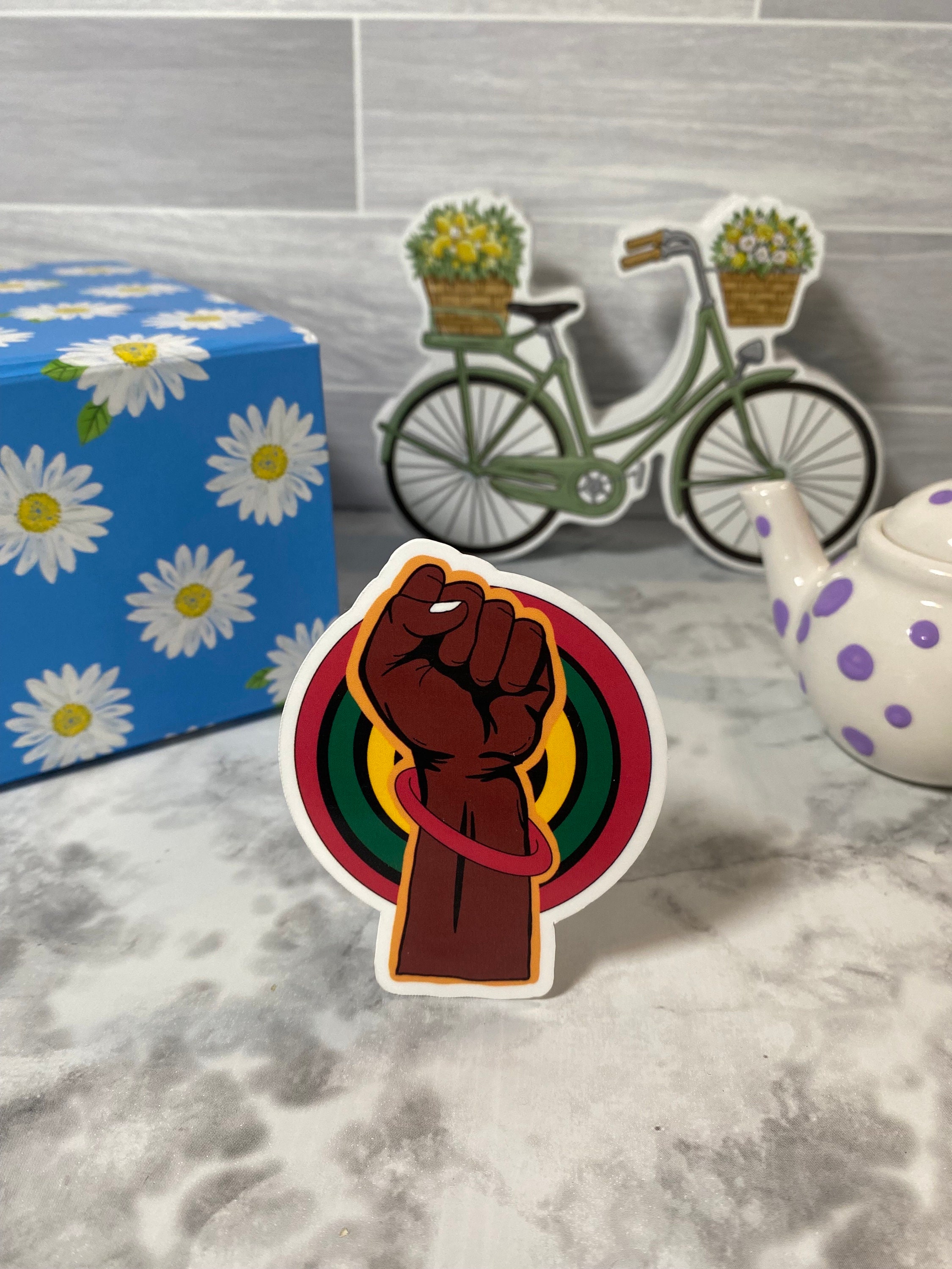 Black History Month Sticker, Black Power Sticker, African American ...