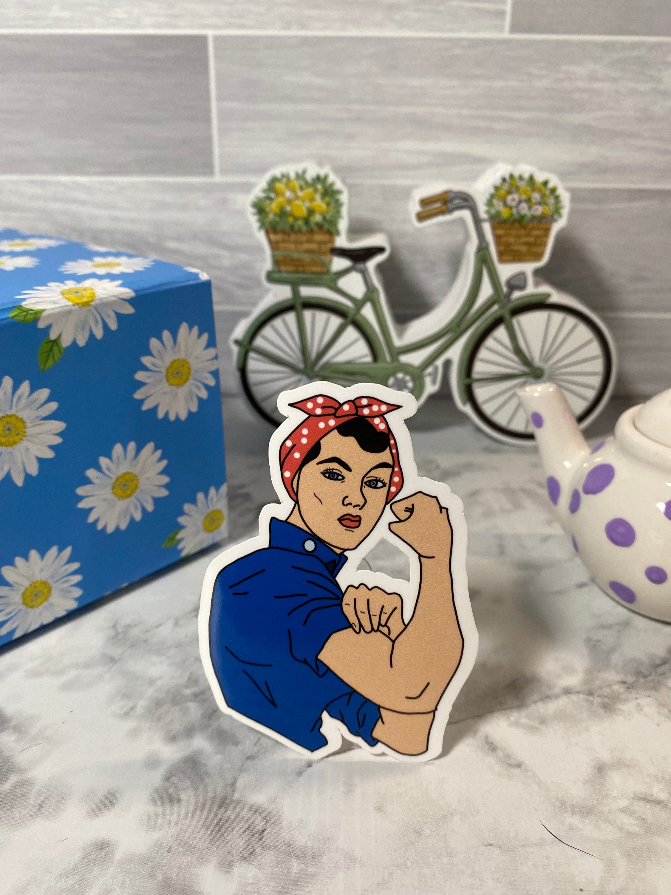 Women's History Month Sticker, Rosie the Riveter Sticker, Women's ...