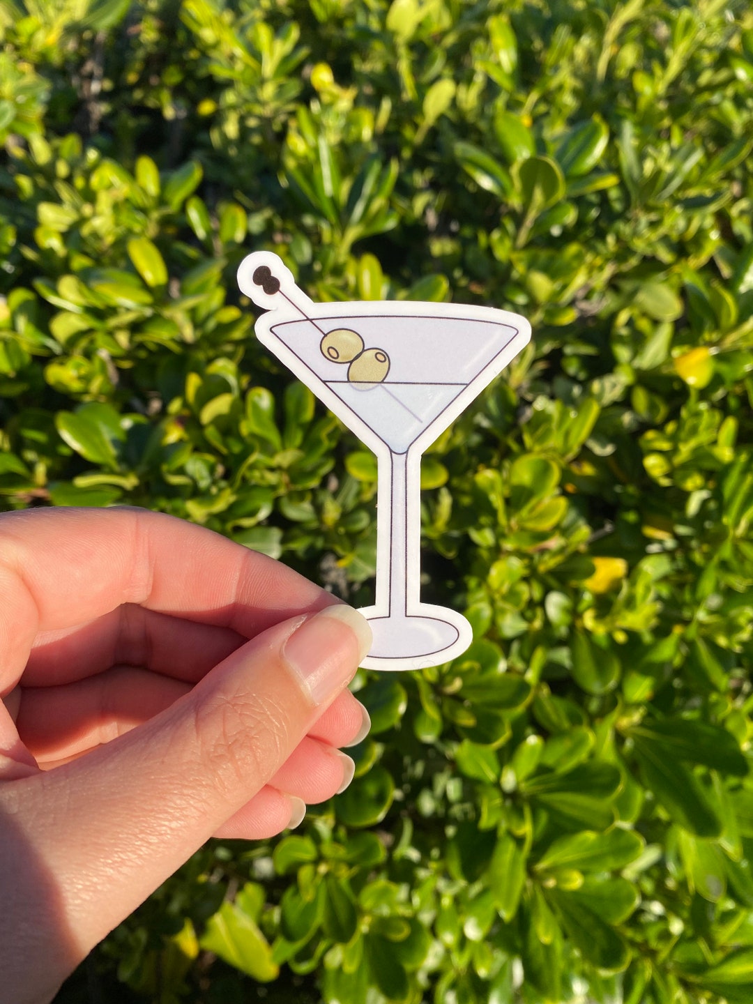 Cocktail Sticker, Martini Sticker, Drink Sticker, Die Cut Vinyl Sticker ...