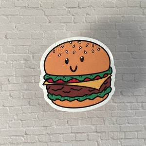 Sandwich Sticker, Burger Sticker, Food Sticker, Die Cut Vinyl Sticker ...