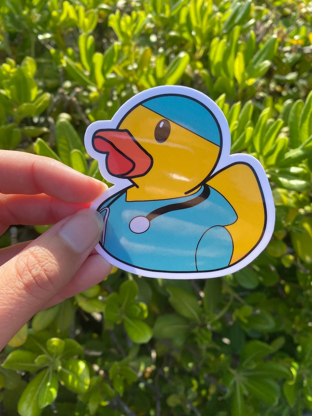 Rubber Duck Sticker, Doctor Sticker, Duck Doctor Sticker, Die Cut Vinyl ...