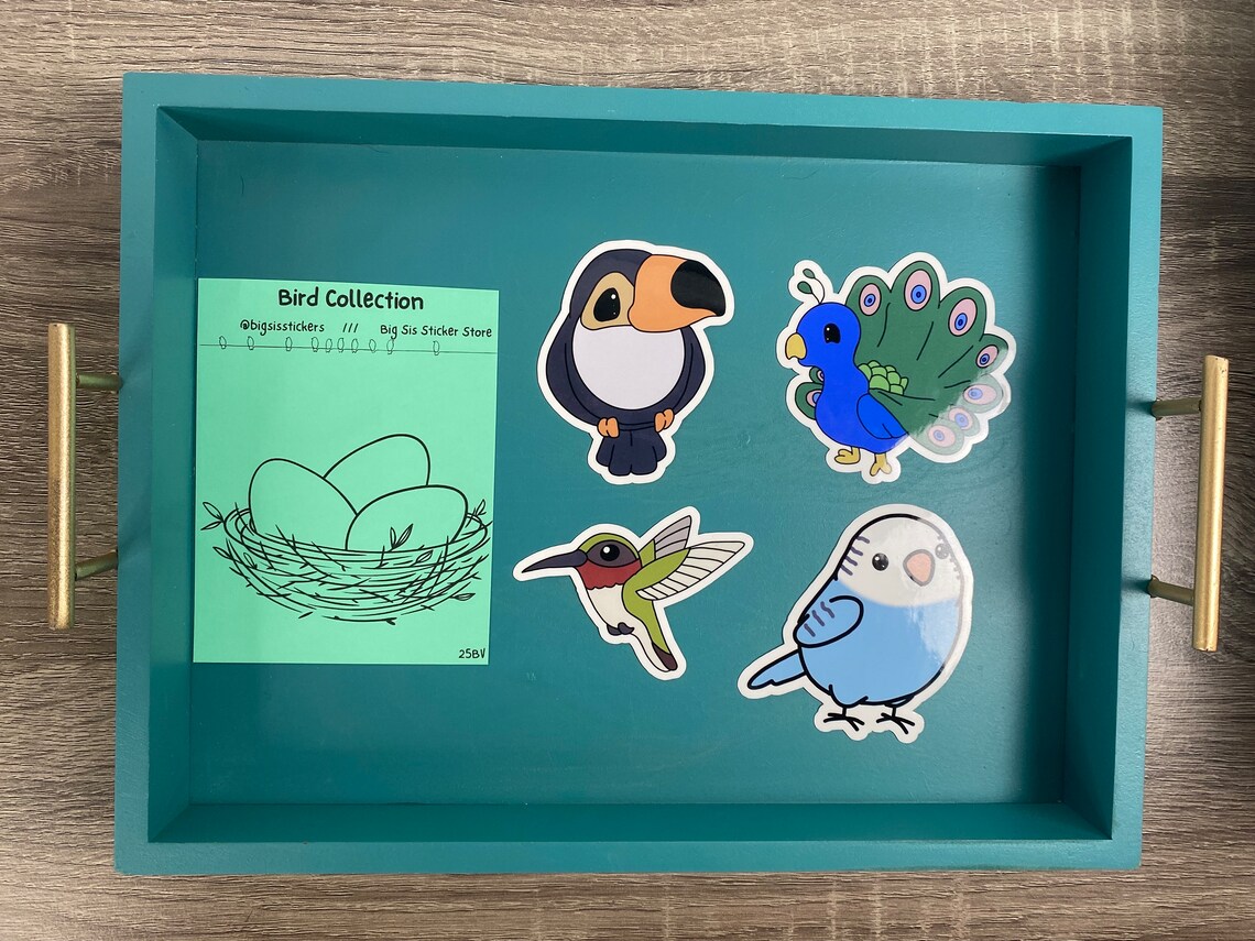 Bird Sticker Peacock Sticker Die Cut Vinyl Sticker Etsy