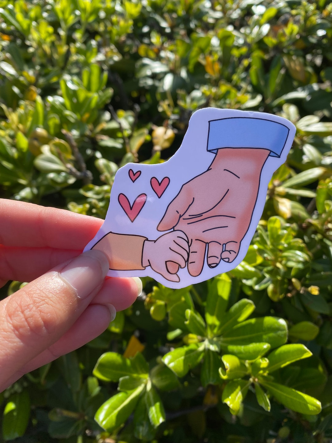 Father’s Day Sticker, Holding Hand Sticker, Dad Sticker, Dad Holding ...