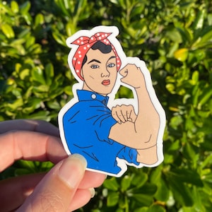 Women's History Month Sticker, Rosie the Riveter Sticker, Women's ...