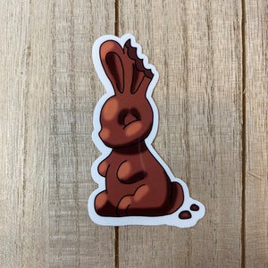 Easter Sticker, Chocolate Easter Bunny Sticker, Chocolate Rabbit ...