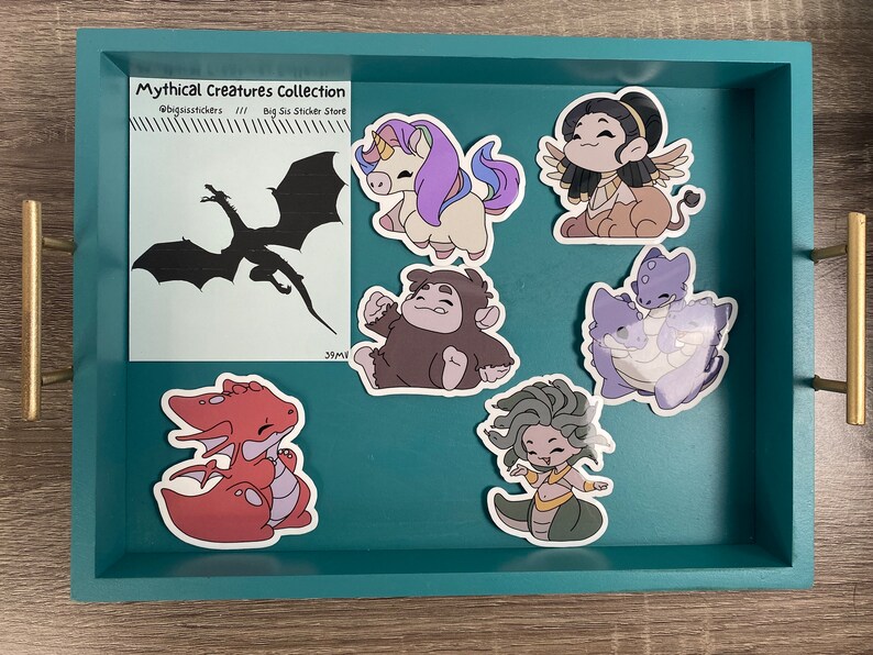 Medusa Sticker, Mythical Creatures Stickers, Cute Monster Sticker ...