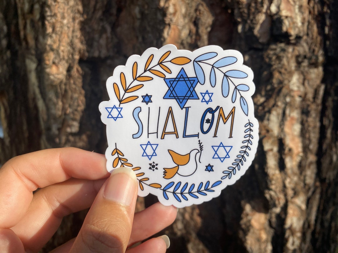 Hanukkah Sticker, Shalom Sticker, Jewish Stickers, 3 Inch Die Cut Vinyl ...