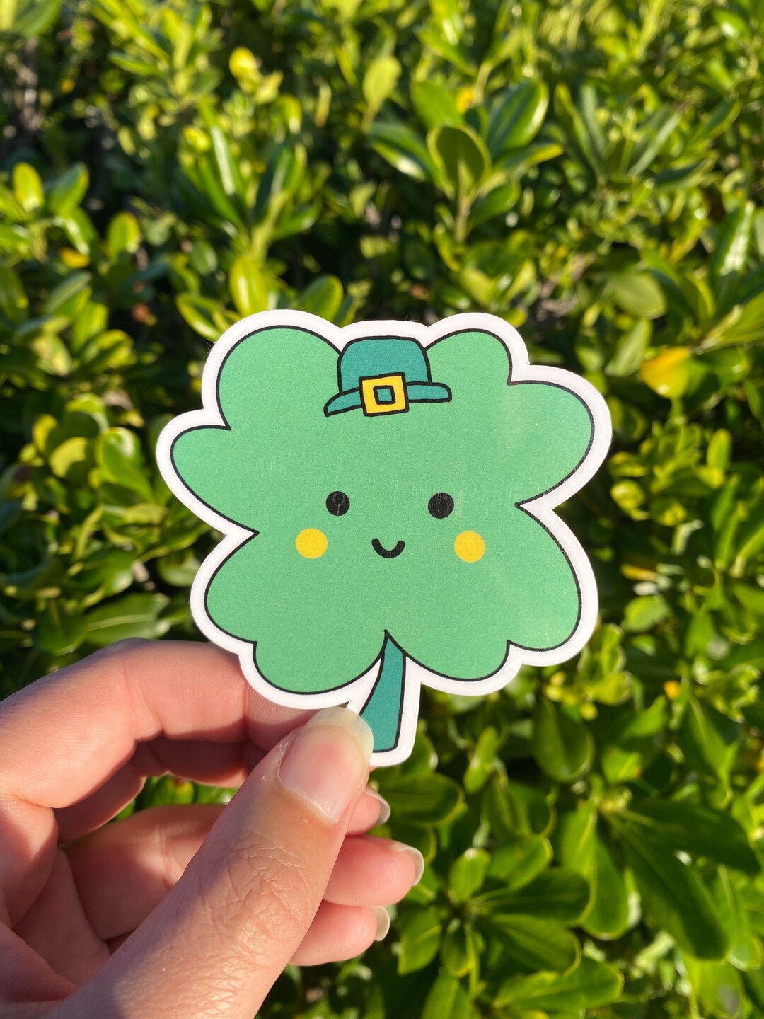 St. Patrick's Day Sticker, Four Leaf Clover Sticker, St Patty's Day ...