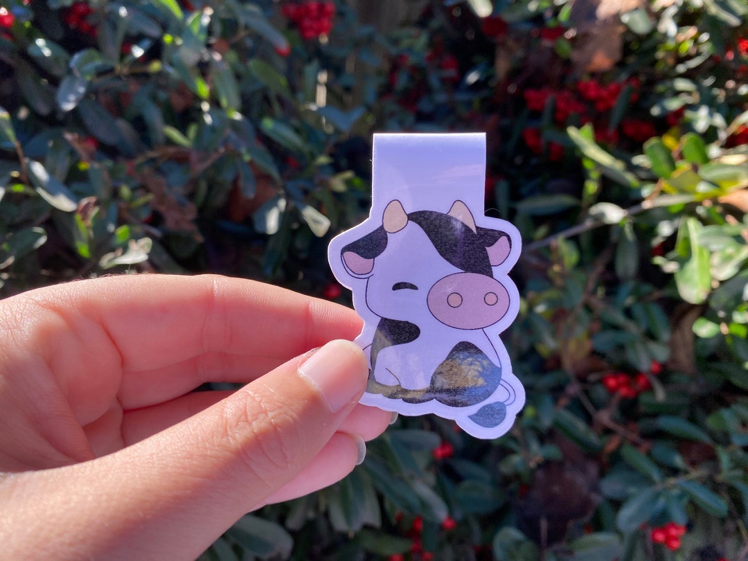 Cow Magnetic Bookmark, Cute Kawaii Bookmark, Unique Bookmarks for Women ...