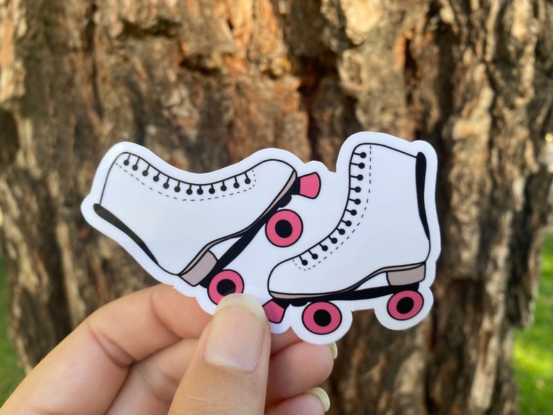 Roller Skate Sticker, Skating Stickers, Roller Derby Stickers, 80s ...