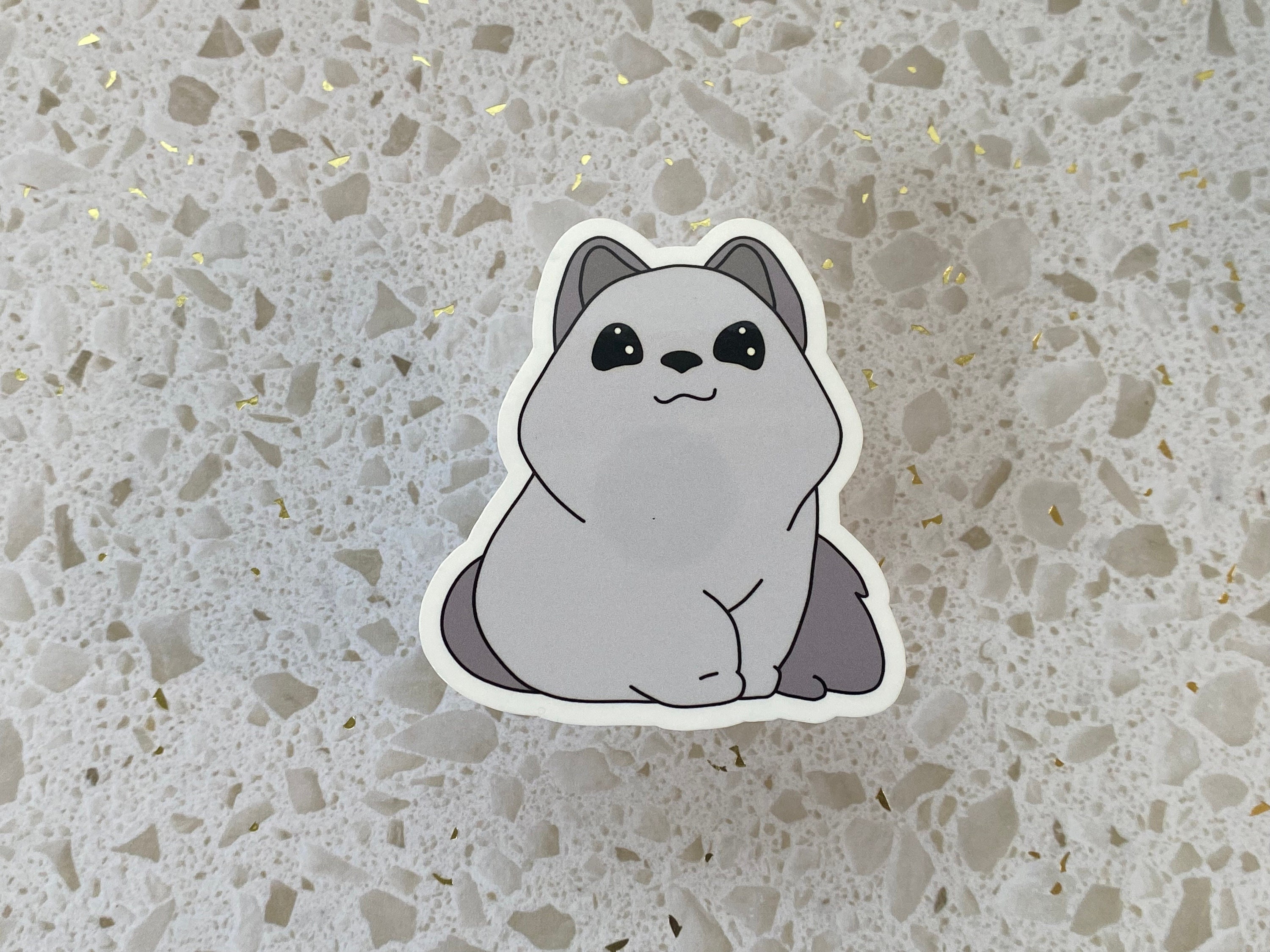 Arctic Fox Sticker, Arctic Animals Stickers, 3 Inch Die Cut Vinyl ...