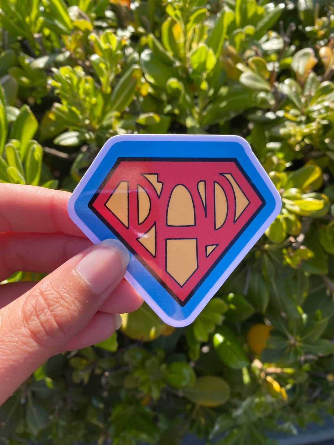 Fathers Day Sticker, Super Dad Sticker, Dad Sticker, Die Cut Vinyl ...