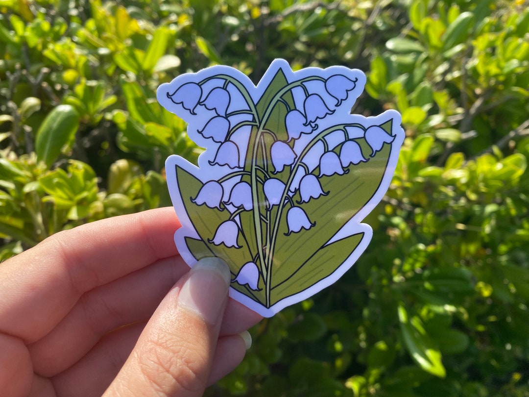 Flower Sticker, Lily of the Valley Sticker, Die Cut Vinyl Sticker - Etsy