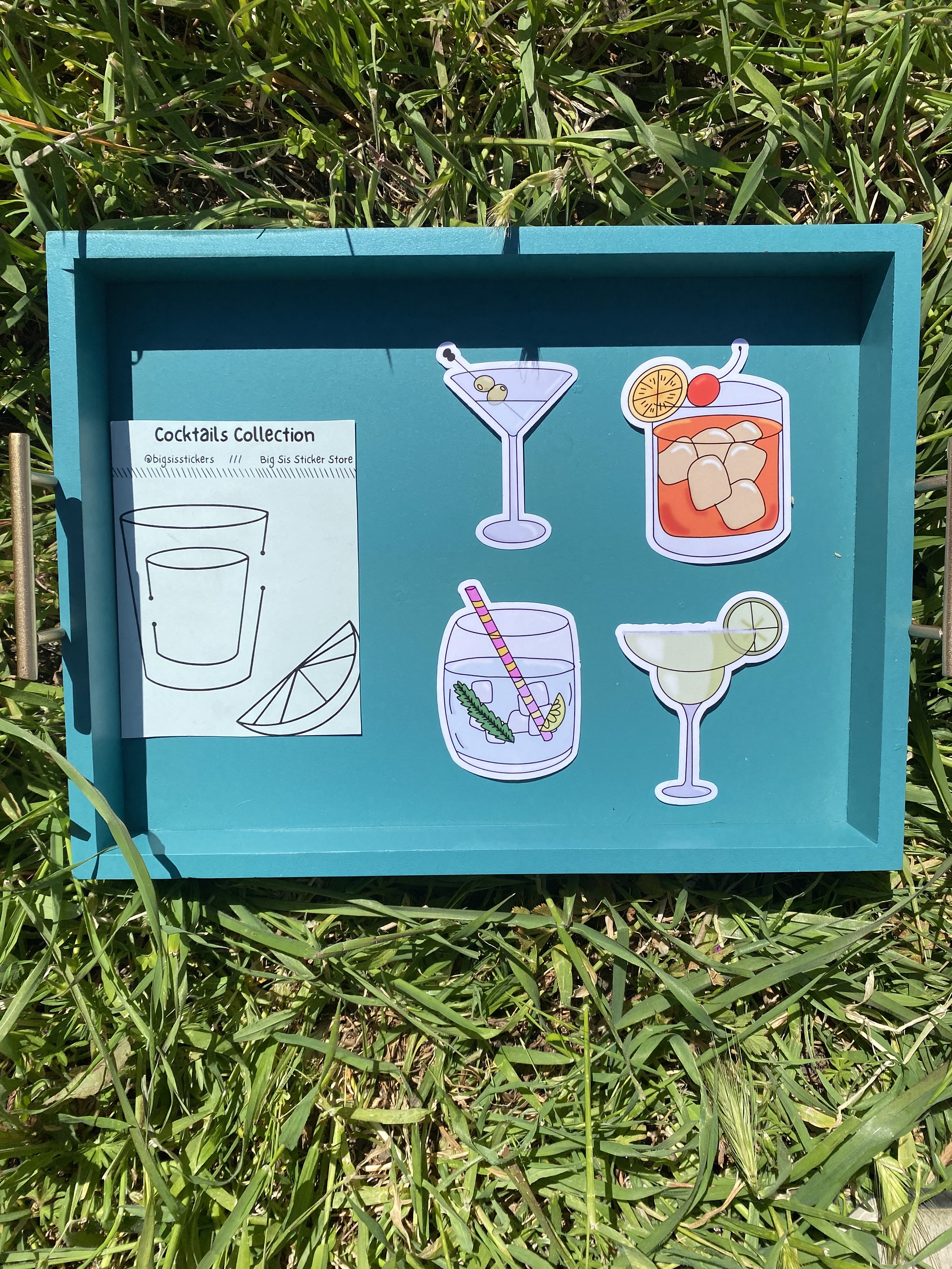 Cocktail Sticker, Gin and Tonic Sticker, Die Cut Vinyl Sticker, Drink ...