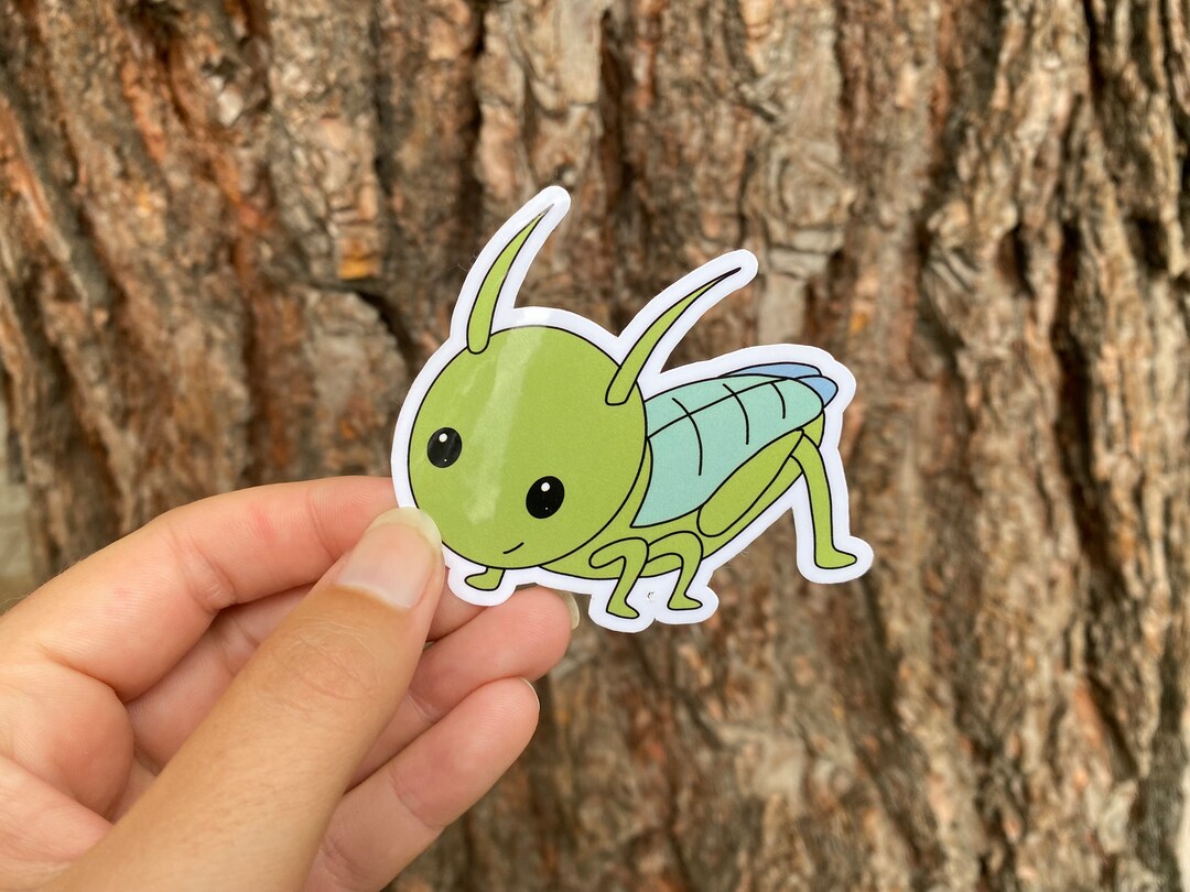 Grasshopper Sticker, Bug and Insect Sticker, Die Cut Vinyl Sticker, 3 ...