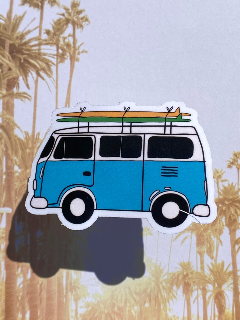 Summer Sticker, VW Van Sticker, Die Cut Vinyl Sticker - Etsy