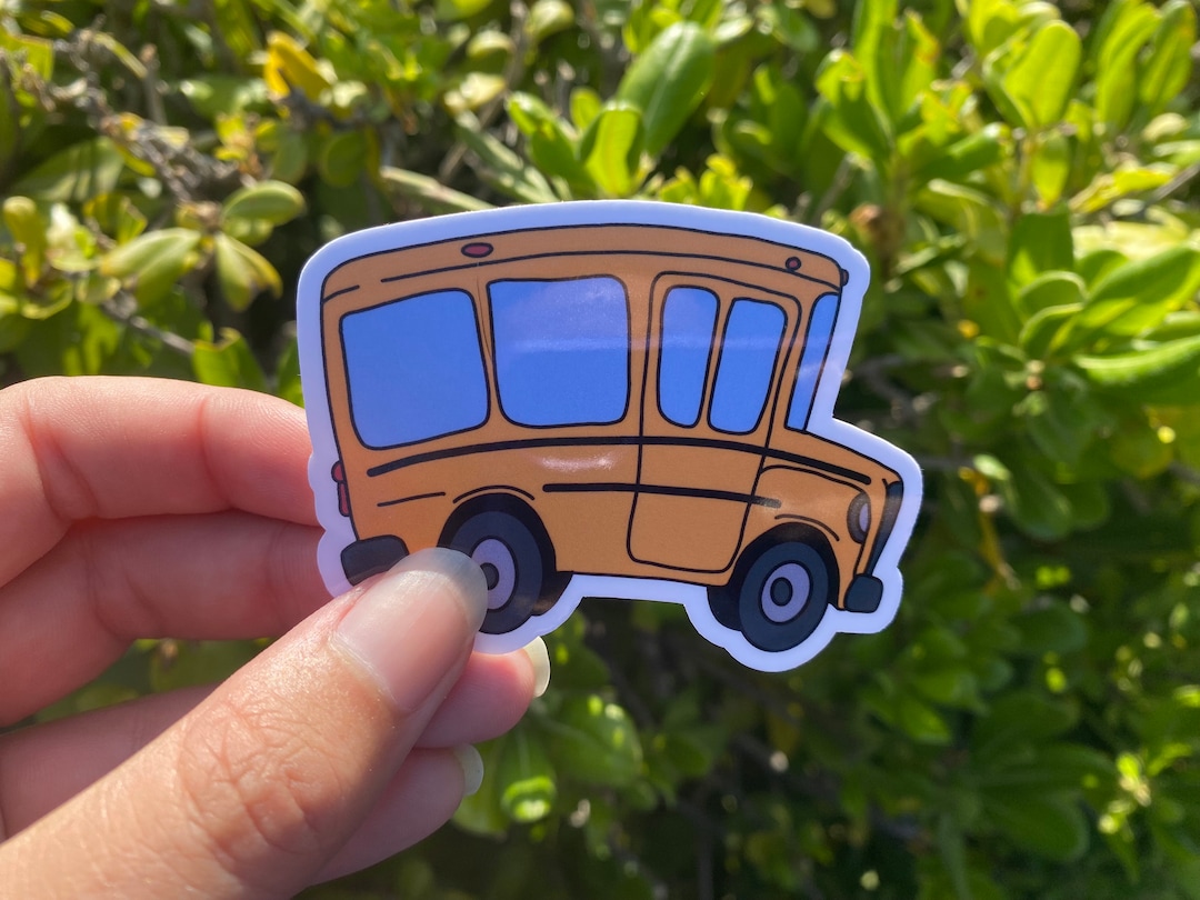 Back to School Sticker, School Bus Sticker, Die Cut Vinyl Sticker - Etsy