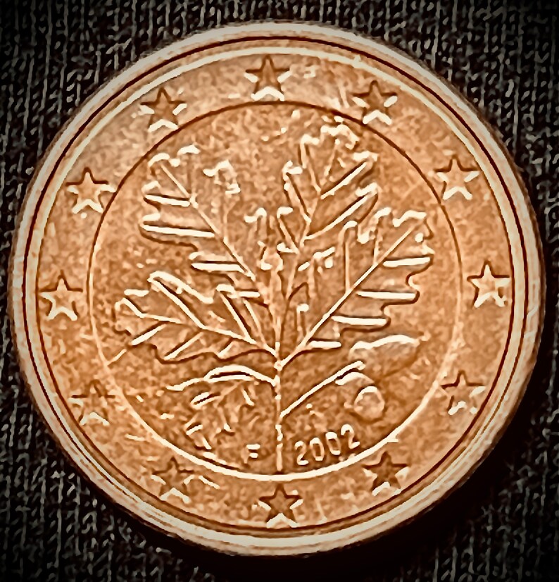 Rare Euro Coin 2002 Germany 5 Cent - Etsy