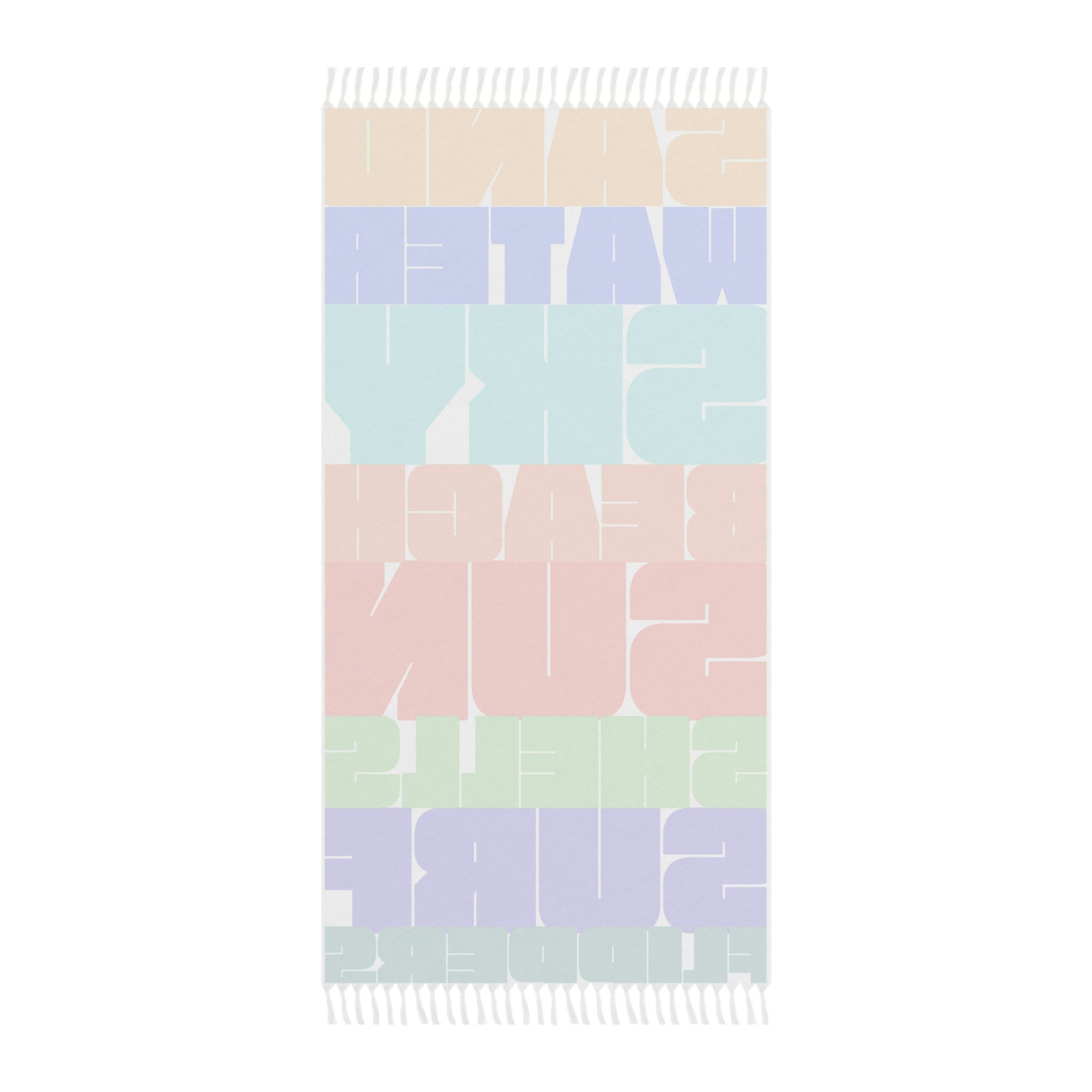 Boho Beach Cloth - sand water sky beach sun shells surf flippers sold ...