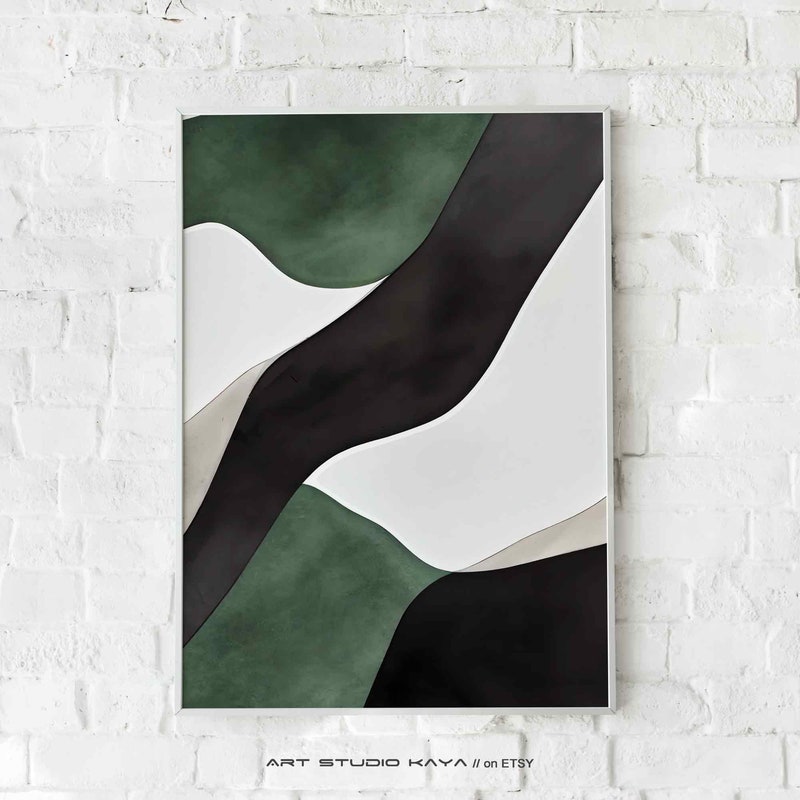 Dark Green Wall Art - Etsy