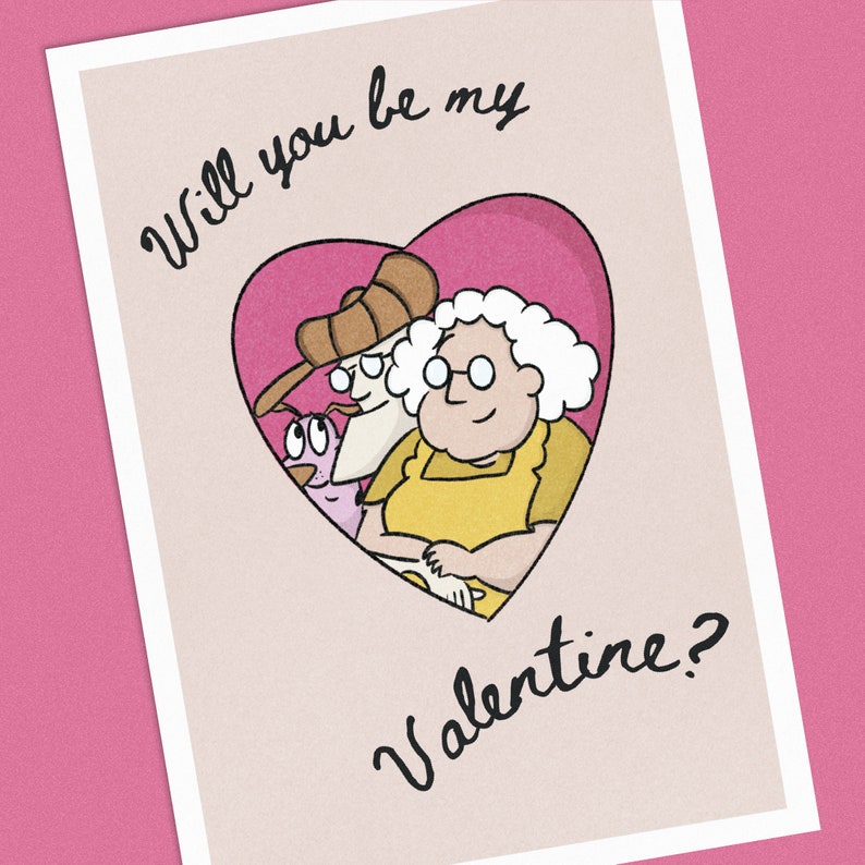 PRINTABLE CARTOON CARD I Courage Valentines Day (digital Download ...