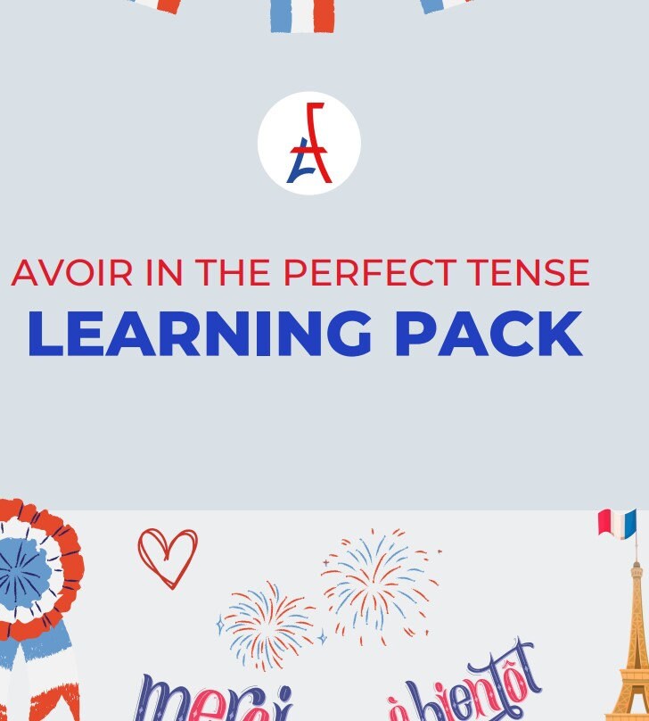 Avoir Perfect Tense Printable French Verb Workbook Flashcards ...