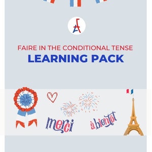 Faire Conditional Tense Printable French Verb Workbook Flashcards ...