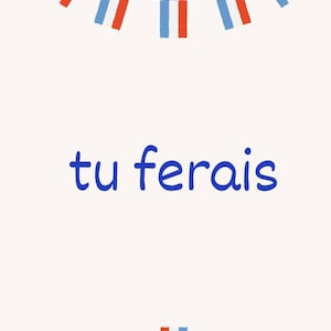 Faire Conditional Tense Printable French Verb Workbook Flashcards ...