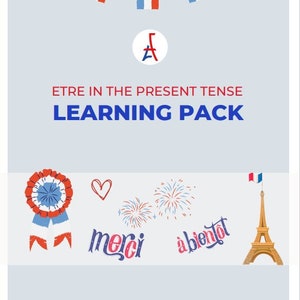 Etre Present Tense Printable French Verb Workbook Flashcards Worksheets ...