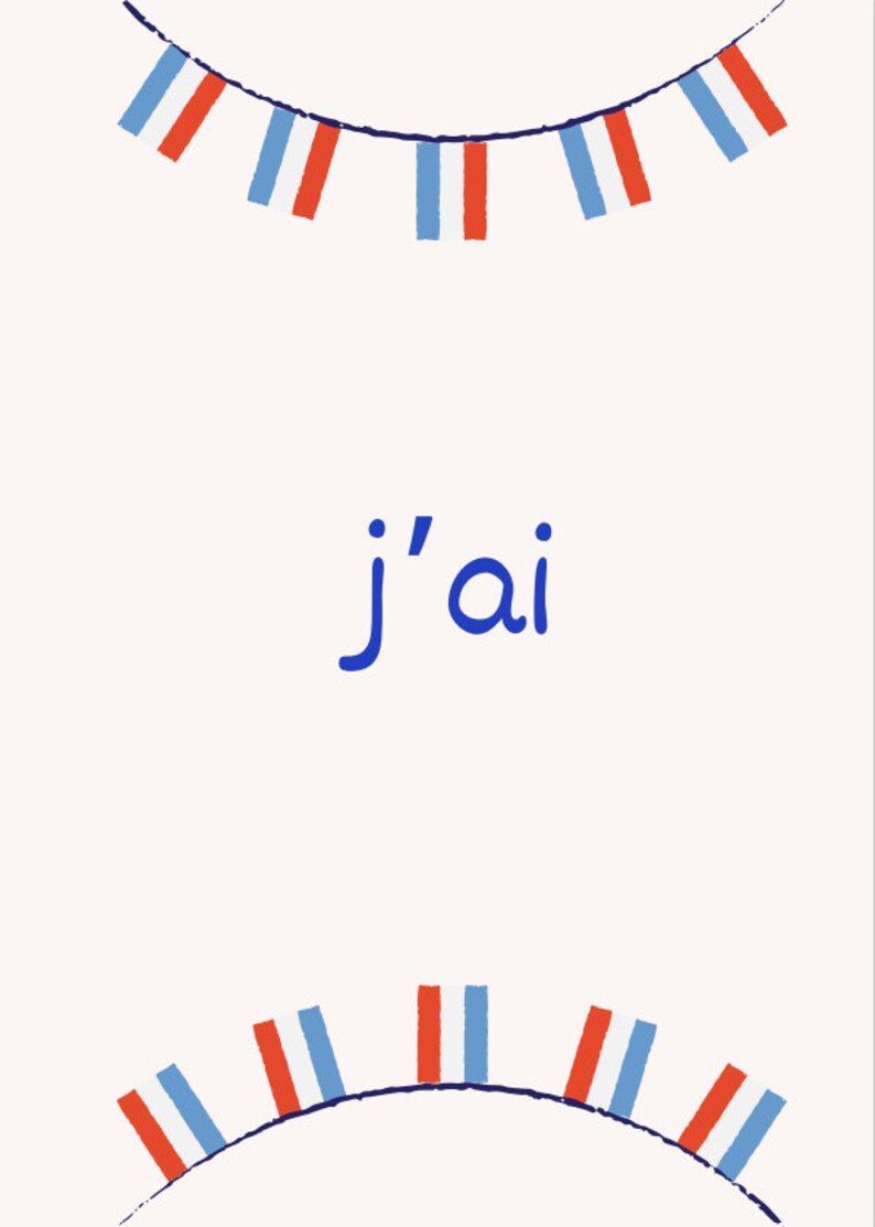 Avoir Present Tense Printable French Verb Workbook Flashcards ...