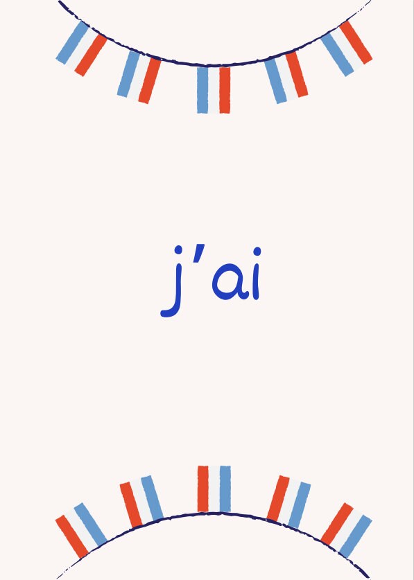 Avoir Present Tense Printable French Verb Workbook Flashcards ...