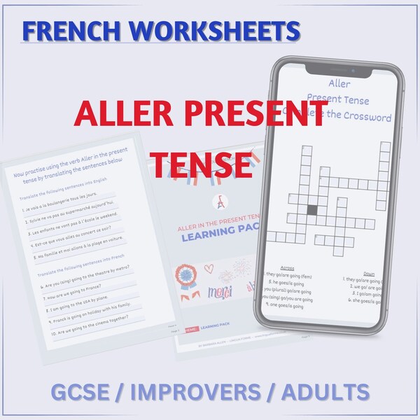 FrenchVerbsandTenses - Etsy UK