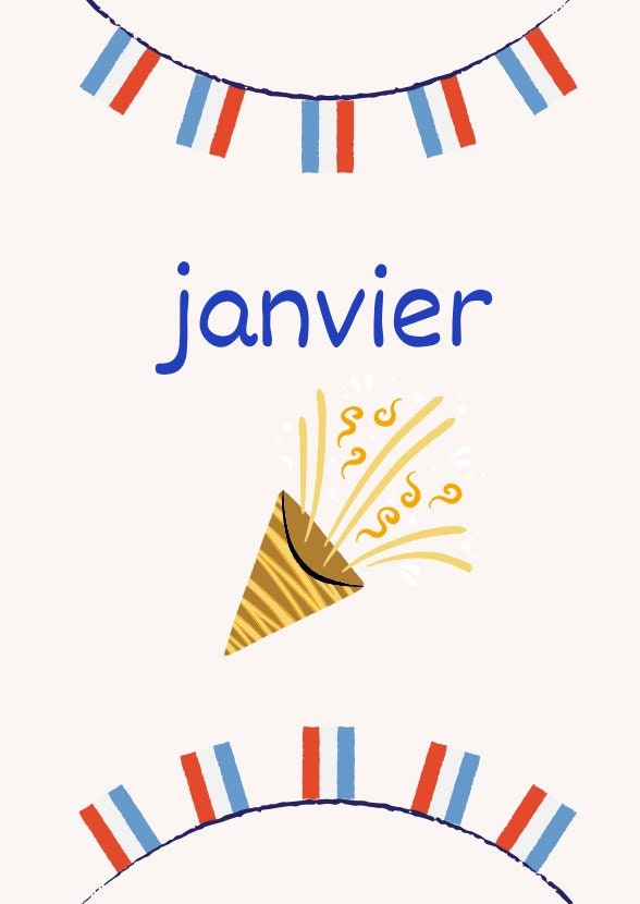 Flashcards Months of the Year French & English / Printable / Revision ...