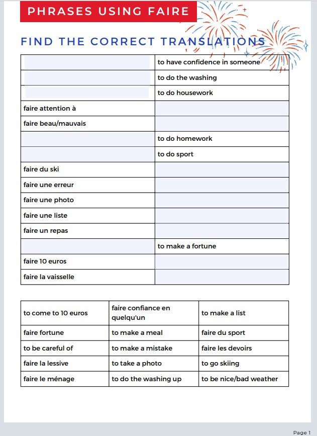 Practise Translation Skills From French to English - Key Phrases With ...
