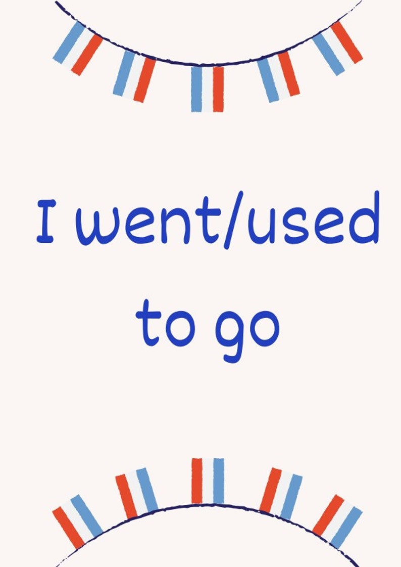 ALLER Imperfect Tense Printable French Verb Workbook Flashcards ...