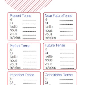 50 Verbs in French Workbook & Answerbook Download Version A Level GCSE ...