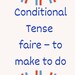 Faire Conditional Tense Printable French Verb Workbook - Etsy UK